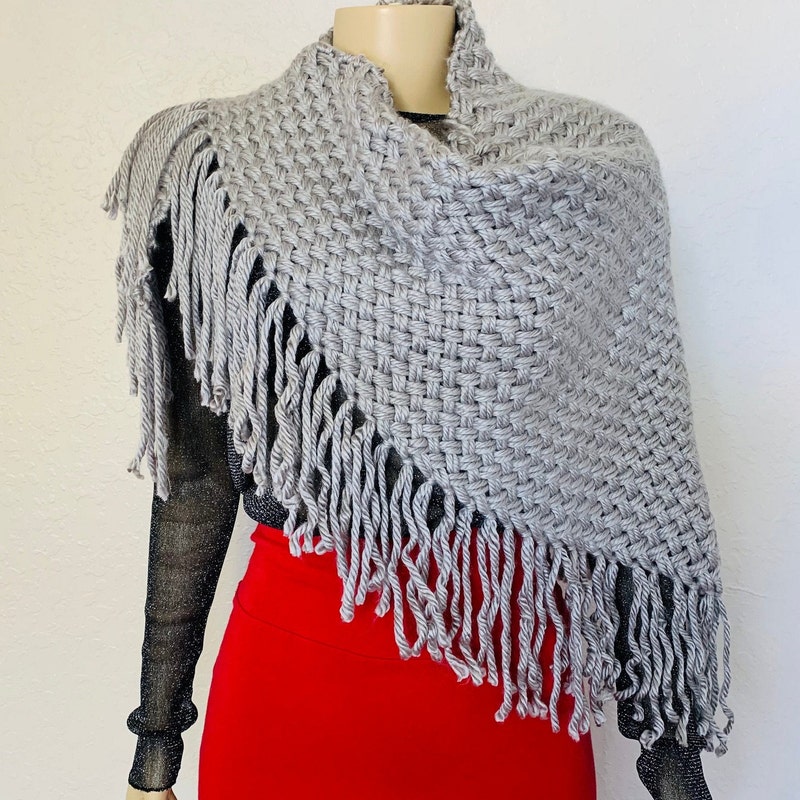 Loom Knit Shawl - Etsy