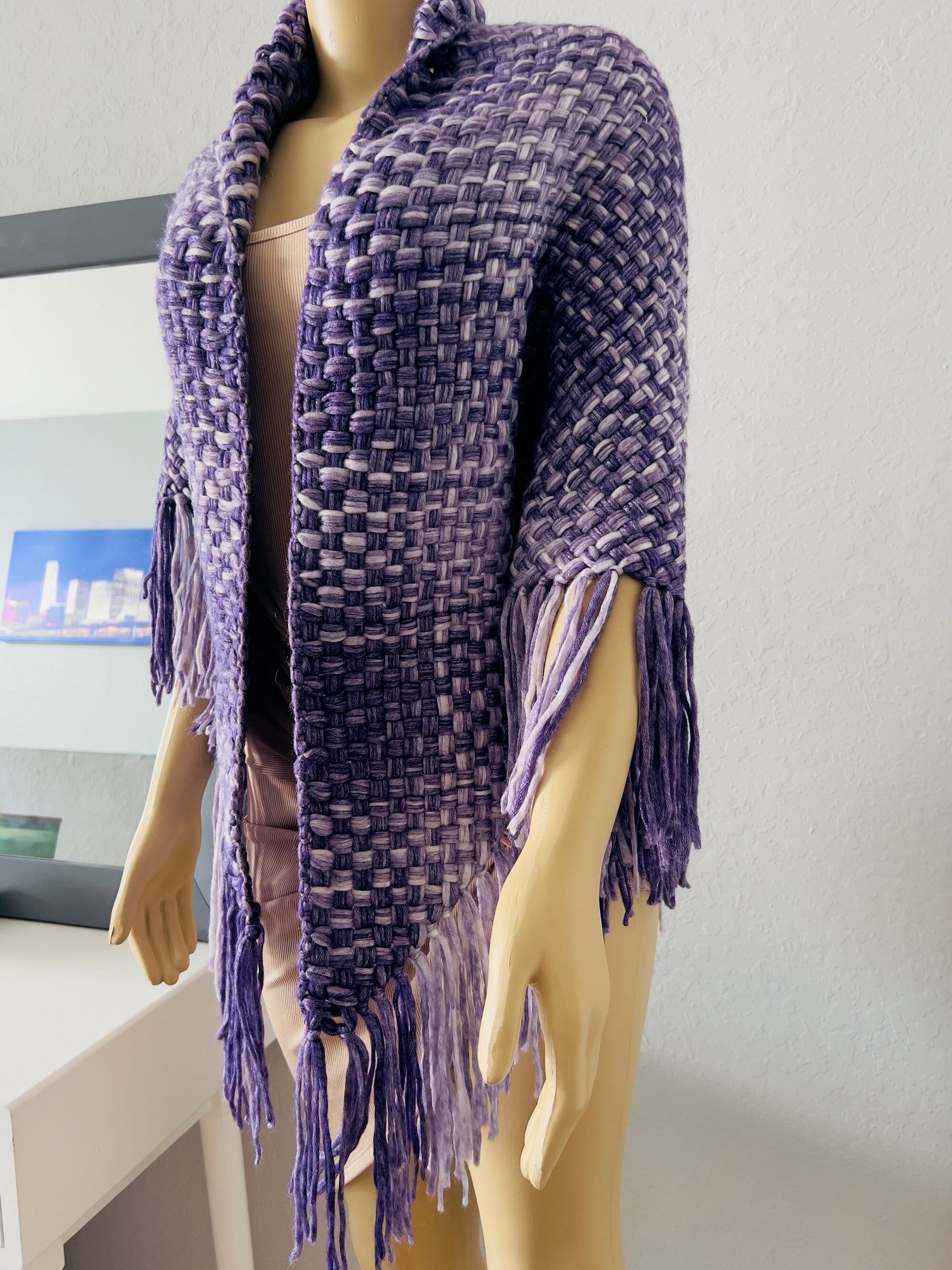 Soft Shawl, Handwoven Lightweight Wrap, Triangle Blanket Scarf, Boho ...