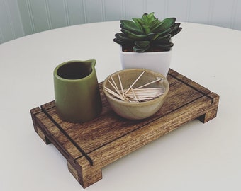 Rectangular Wooden Tray - Etsy