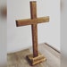 Wooden Cross, Custom Made Cross, Cross With Base, 16” Wooden Cross ...