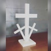 Wooden Cross, 11 Stand up Cross, Cross With Base, Handmade Stand up ...