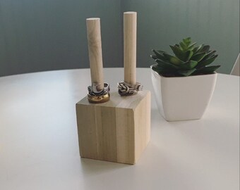 Wooden Ring Holder - Etsy
