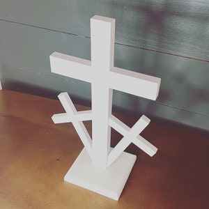 Triple Crosses, Calvary Representation, 3 Crosses, Wooden Crosses ...