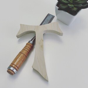 Tau Cross, Wooden Tau Cross, Tau, Handmade Tau Cross, Wooden Cross ...