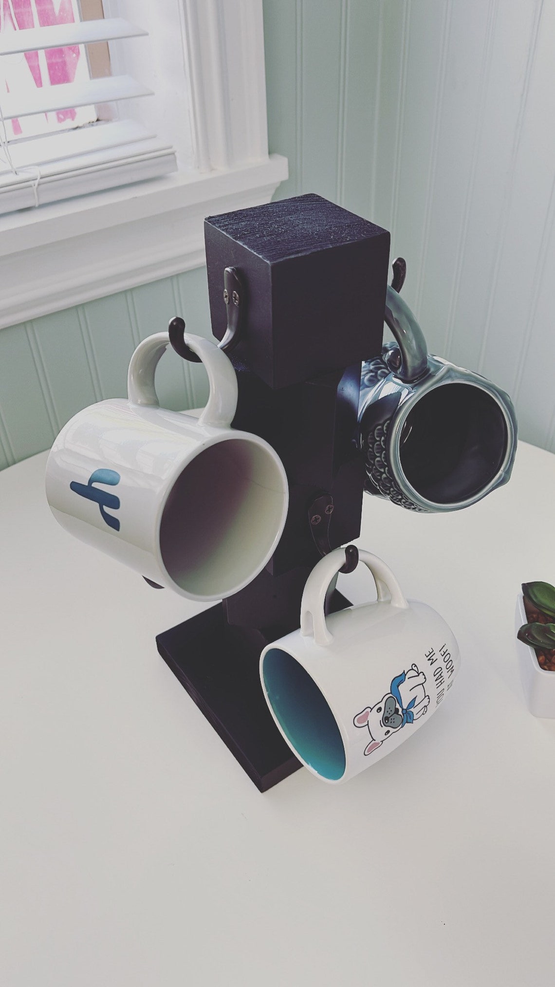 Coffee Mug Holder Coffee Cup Holder Coffee Cup Rack 4 Cup - Etsy