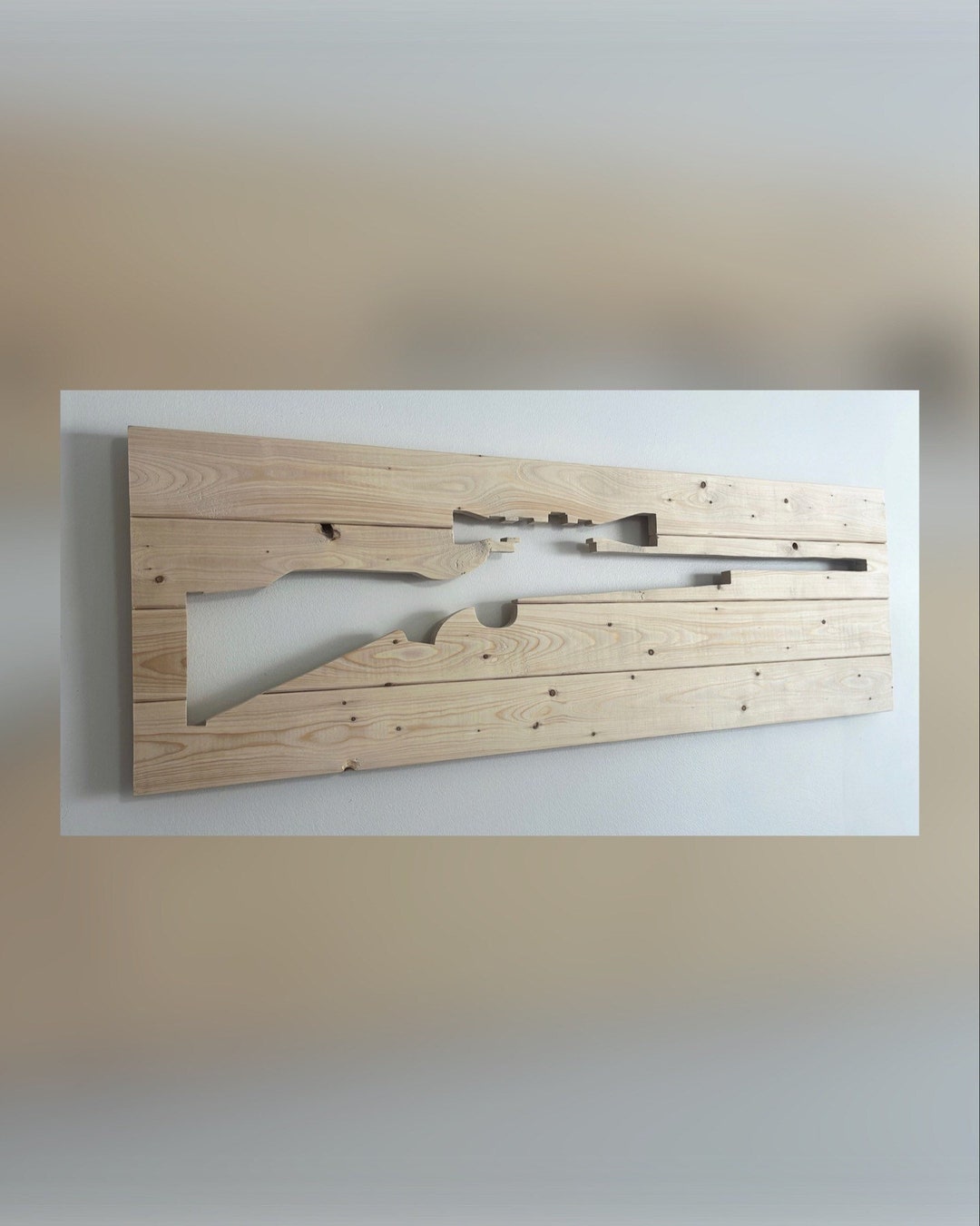Wooden Gun, Gun Plaque, Wooden Gun Silhouette, Wooden Rifle. - Etsy