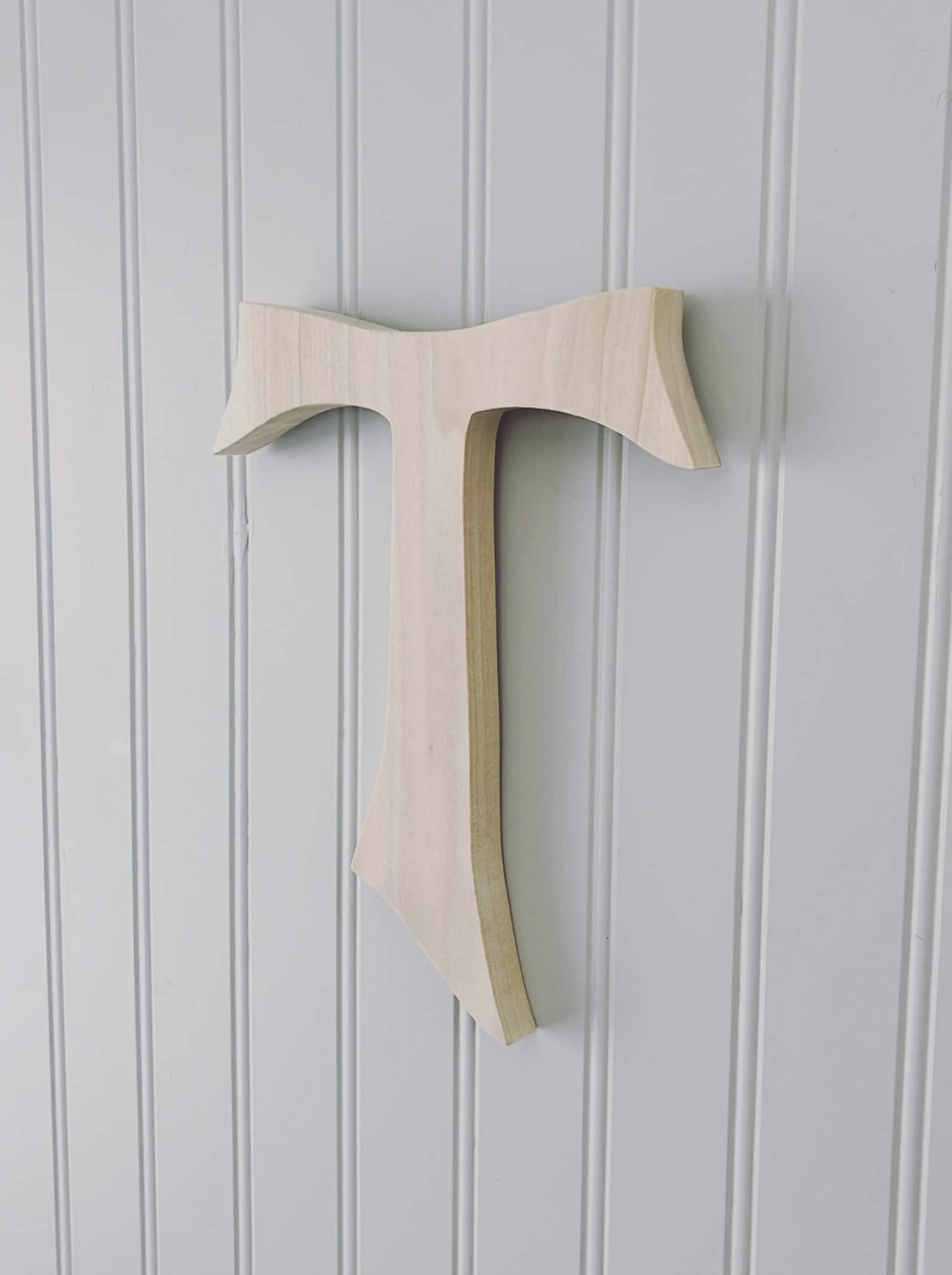 Tau Cross, Unfinished Tau Cross, Wooden Tau Cross, Tau Handmade, Wooden ...