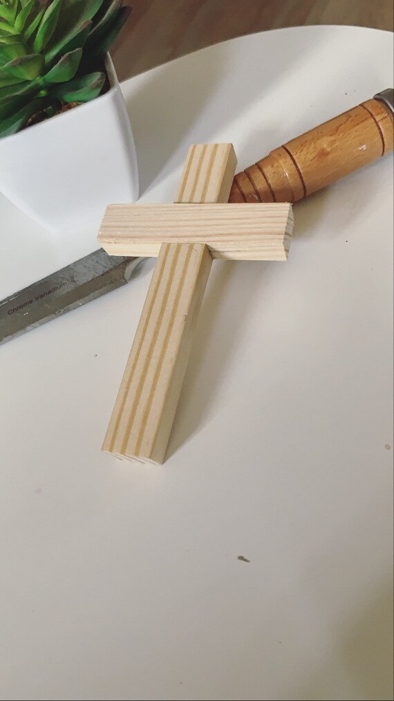 5 Wooden Cross Wall Unfinished Wooden Cross Blank Wood - Etsy