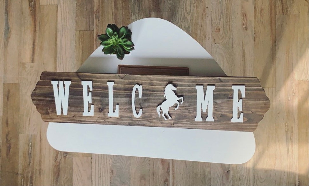 Welcome Sign, Horse Welcome Sign, Country Welcome Sign, Welcome Sign ...
