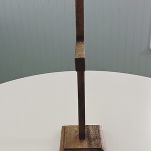 Wooden Cross, 12” Stand up Cross, Cross With Base, Handmade Stand up ...