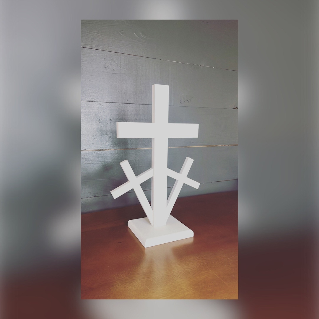 Triple Crosses, Calvary Representation, 3 Crosses, Wooden Crosses ...