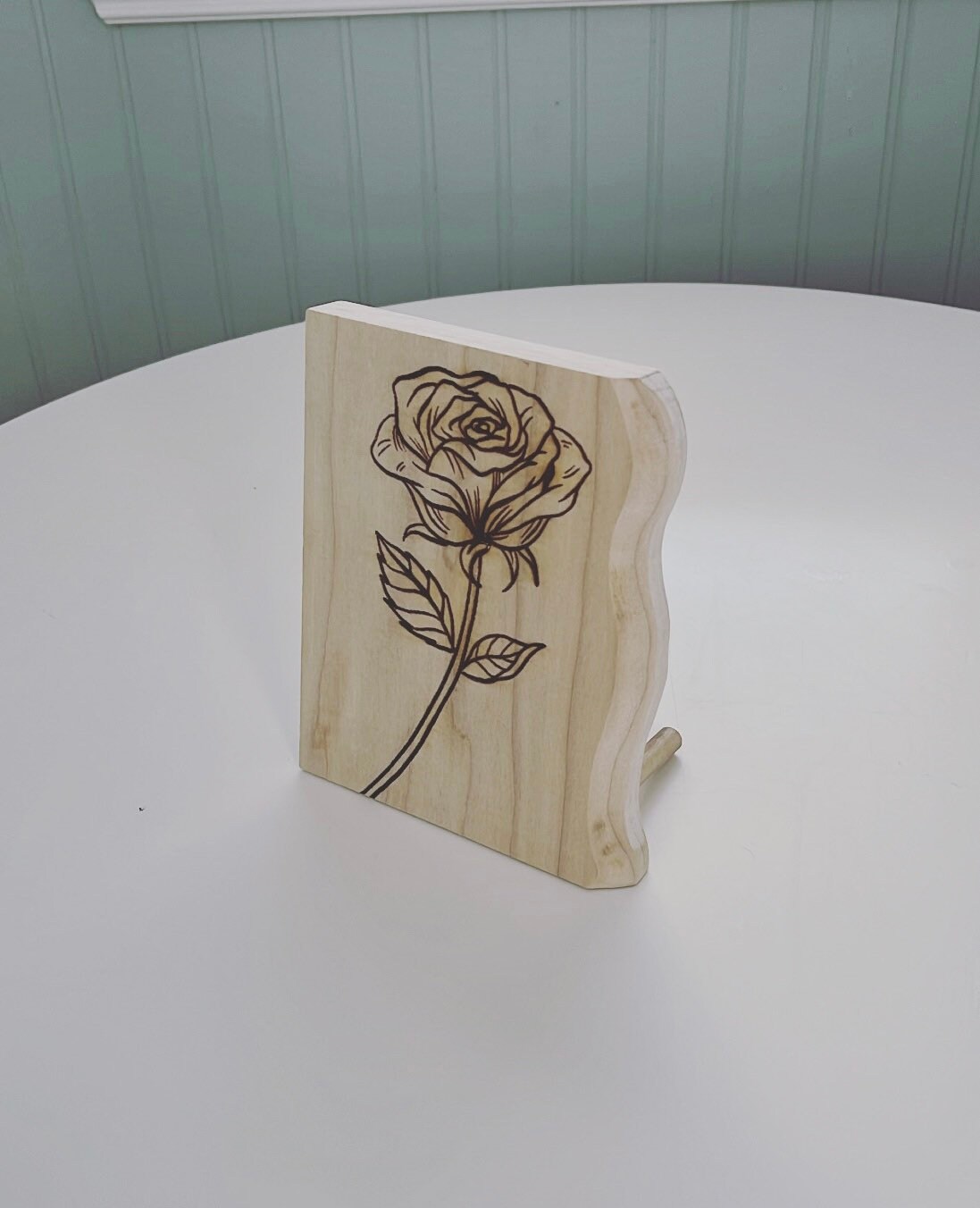 Rose Engrave Wood Engrave Wood Burn Rose Rose. - Etsy