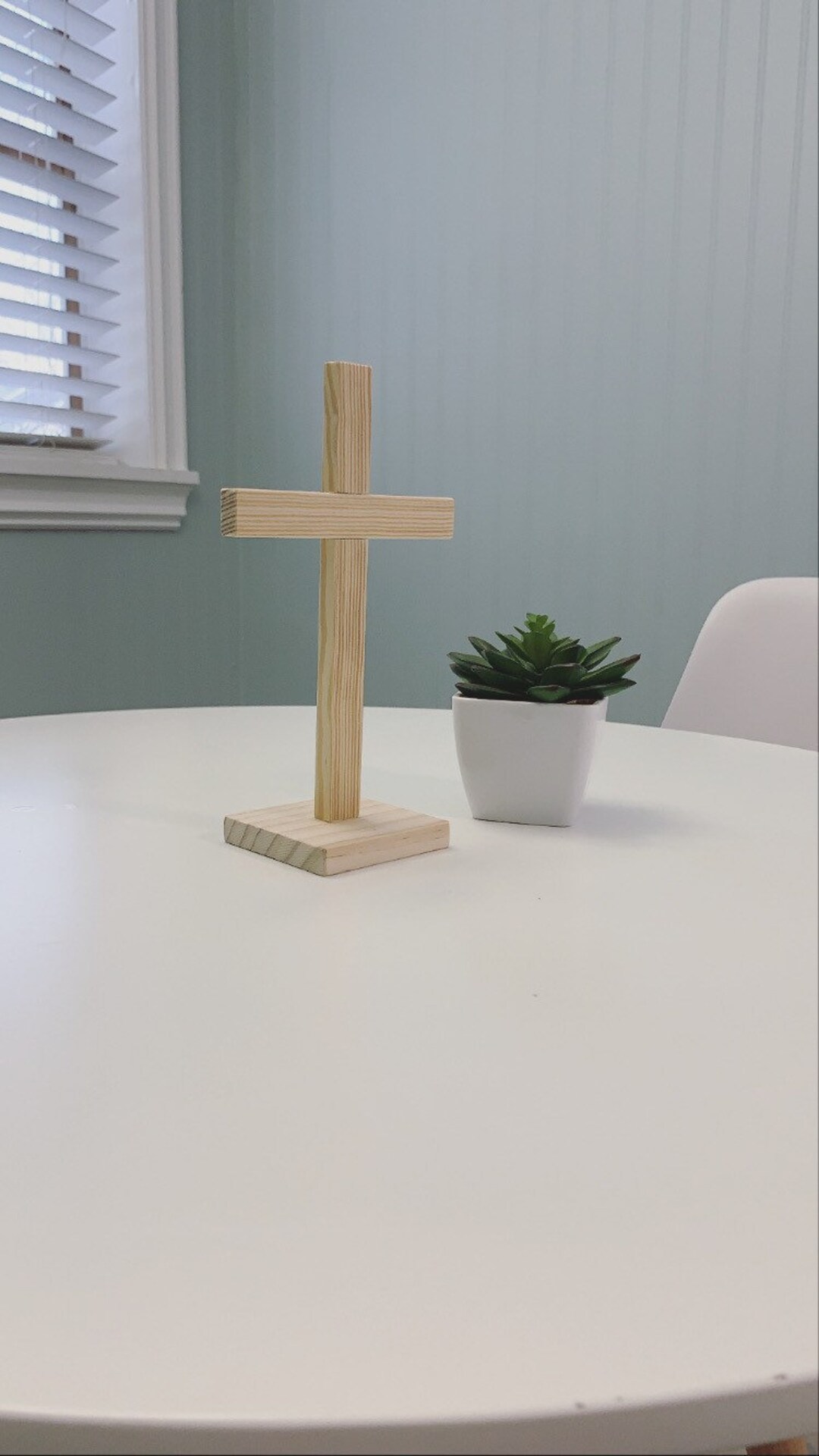 8.5” Stand up Cross, Cross With Base, Handmade Stand up Cross, Stand up ...