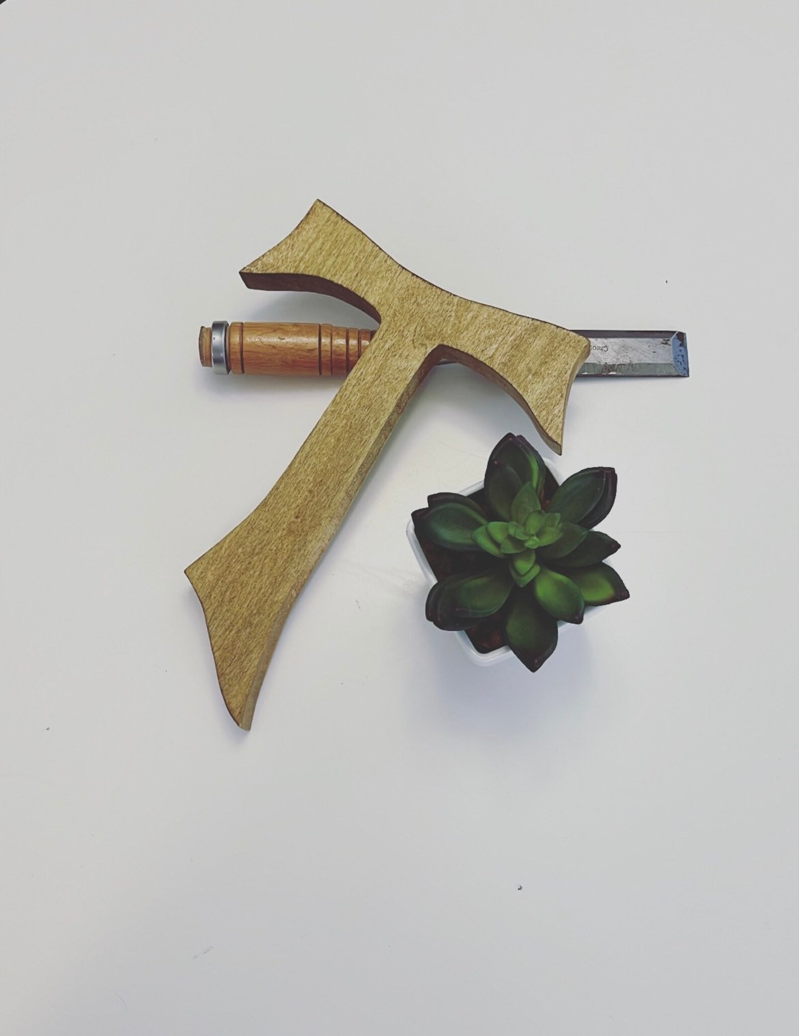Tau Cross, Wooden Tau Cross, Tau Handmade Cross, Wooden Cross, Cross ...
