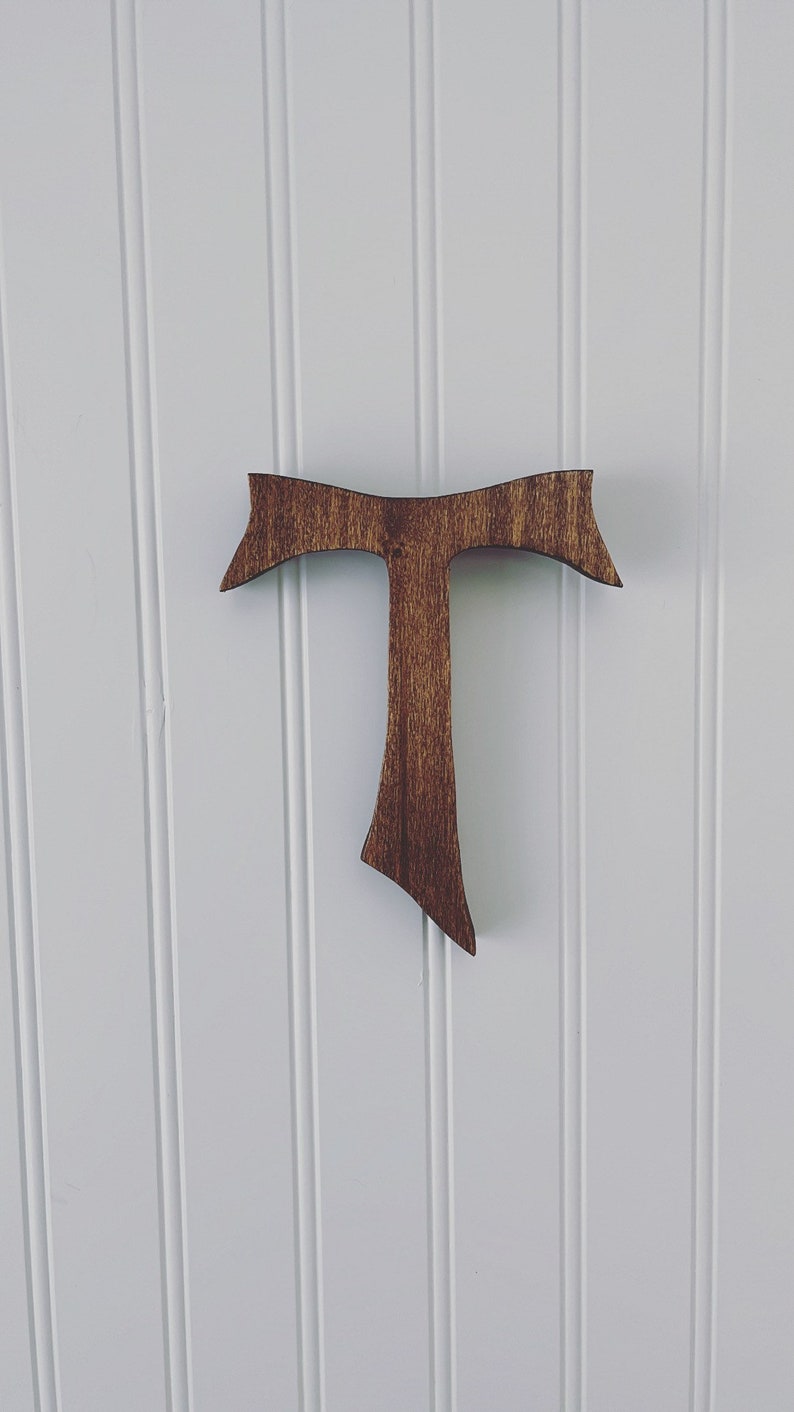 Tau Cross, Wooden Tau Cross, Tau, Handmade Tau Cross, Wooden Cross ...