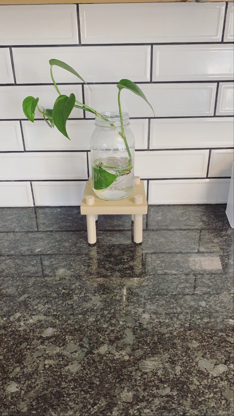 Handmade Poplar Wood Plant Stand, Small Home Decor - Etsy