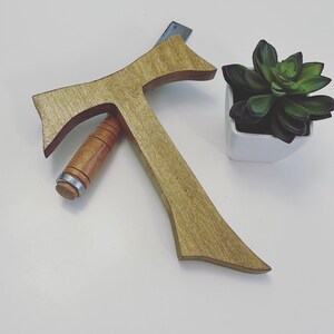 Tau Cross, Wooden Tau Cross, Tau Handmade Cross, Wooden Cross, Cross ...
