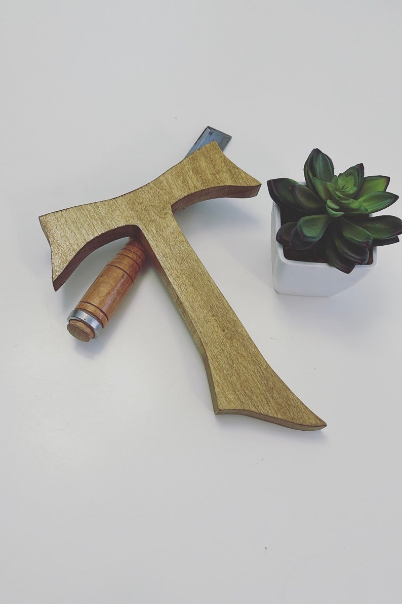 Tau Cross, Wooden Tau Cross, Tau Handmade Cross, Wooden Cross, Cross ...