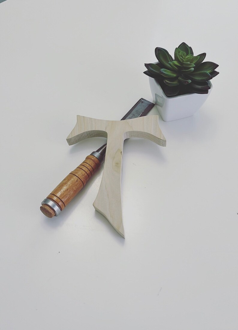 Tau Cross, Wooden Tau Cross, Tau, Handmade Tau Cross, Wooden Cross ...