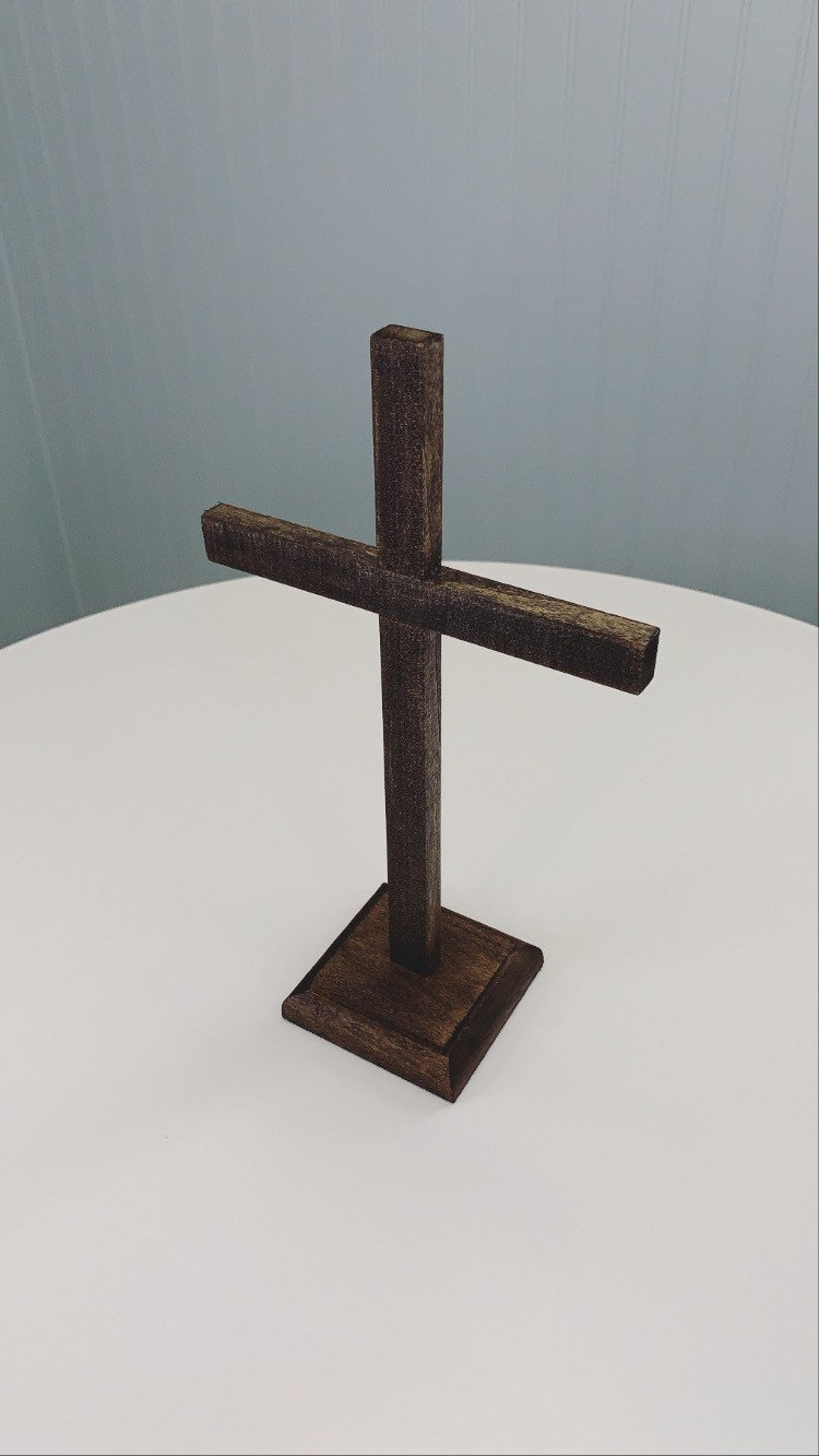 Wooden Cross 12 Cross With Base Cross With Base Handmade - Etsy