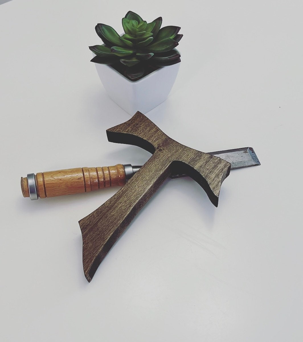 Tau Cross, Wooden Tau Cross, Tau, Handmade Tau Cross, Wooden Cross ...