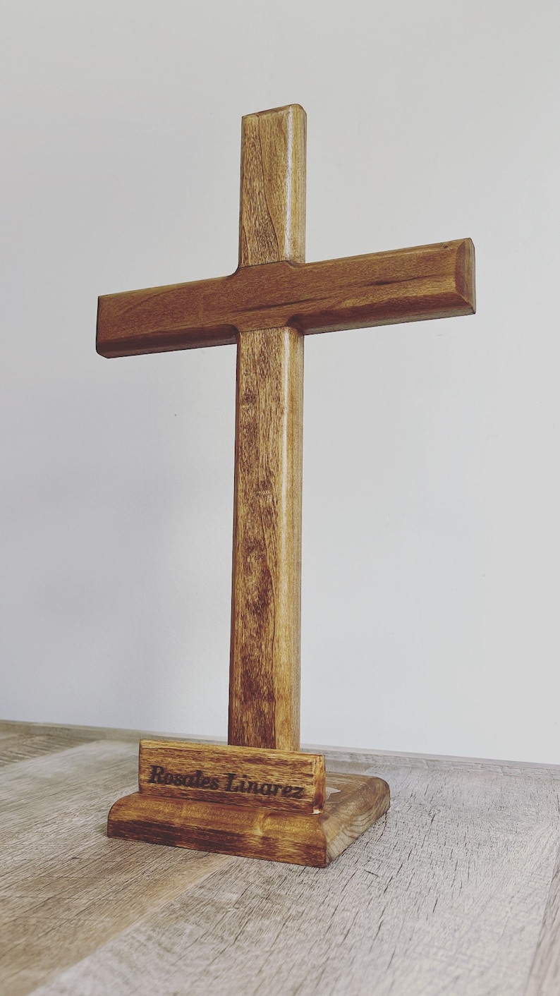 Wooden Cross Custom Made Cross Cross With Base 16 Wooden - Etsy