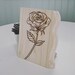 Rose Engrave, Wood Engrave, Wood Burn Rose, Rose. - Etsy