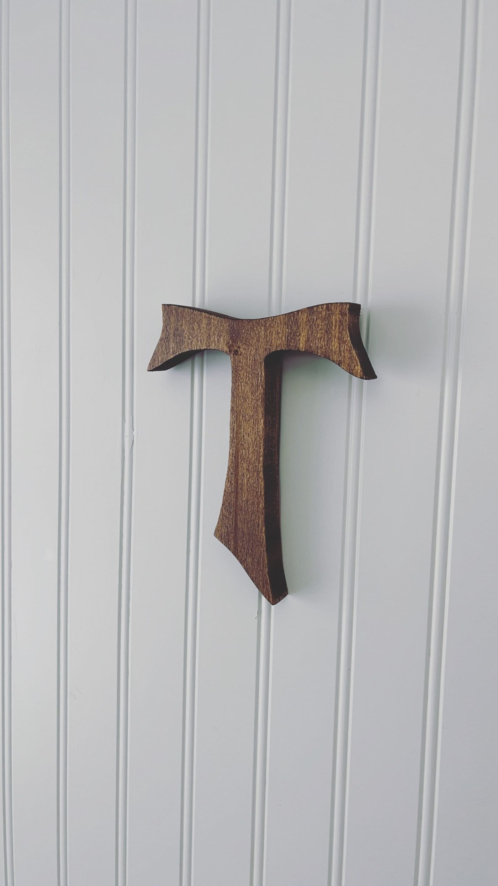 Tau Cross, Wooden Tau Cross, Tau, Handmade Tau Cross, Wooden Cross ...