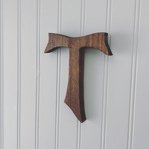 Tau Cross, Wooden Tau Cross, Tau, Handmade Tau Cross, Wooden Cross ...