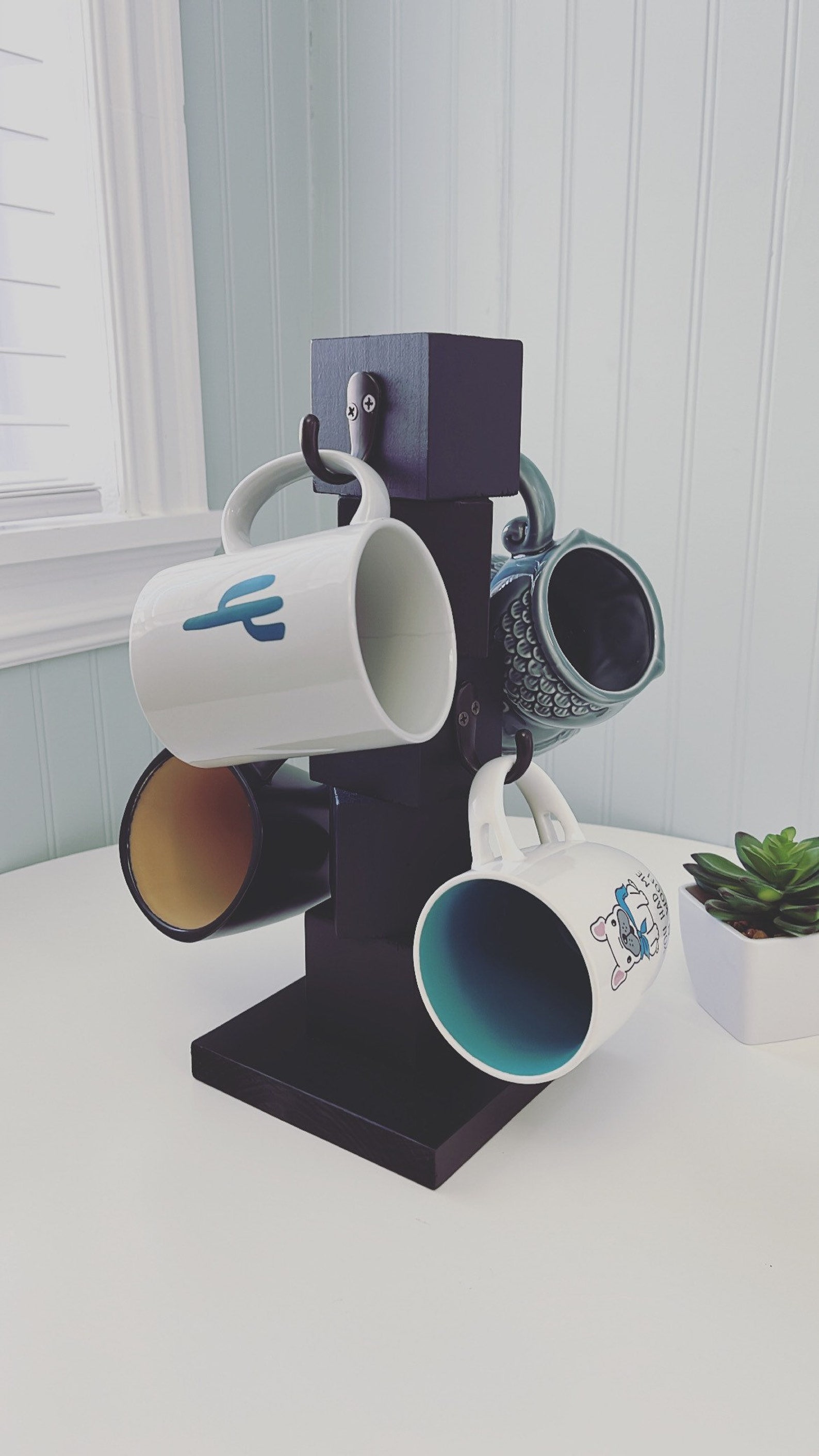 Coffee Mug Holder Coffee Cup Holder Coffee Cup Rack 4 Cup - Etsy