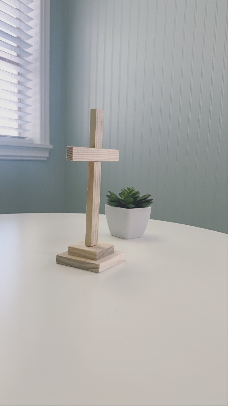 9 Stand Cross Wooden Cross Handmade Stand Cross Cross. - Etsy