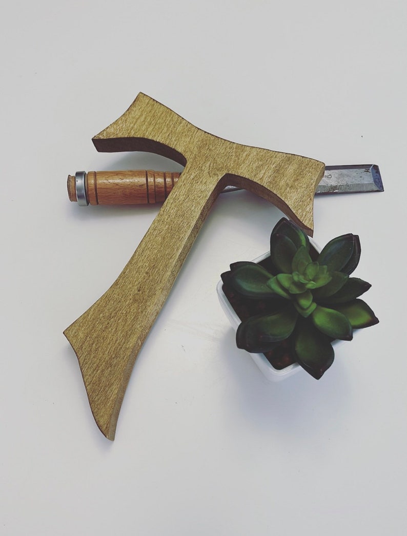 Tau Cross, Wooden Tau Cross, Tau Handmade Cross, Wooden Cross, Cross ...