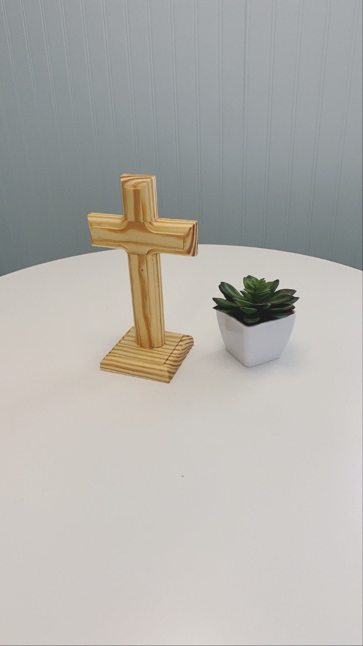 Stand up Cross Wooden Cross Handmade Cross Cross. - Etsy