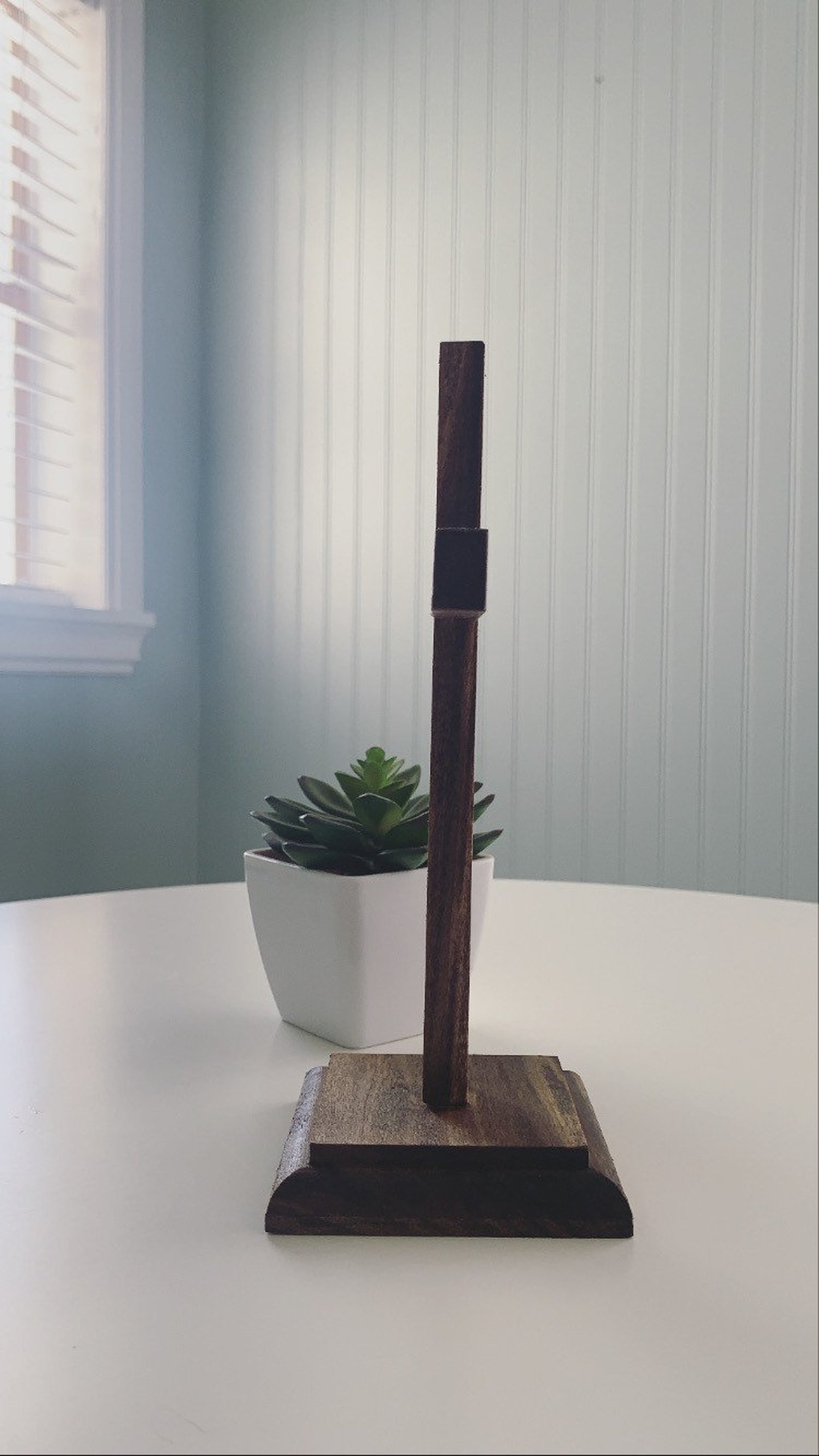 Wooden Cross, 9” Stand up Cross, Cross With Base, Handmade Stand up ...