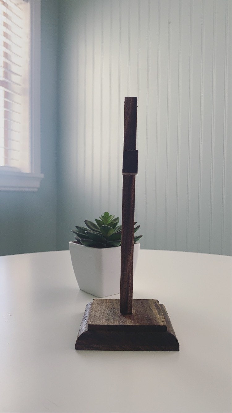 Wooden Cross, 9” Stand up Cross, Cross With Base, Handmade Stand up ...