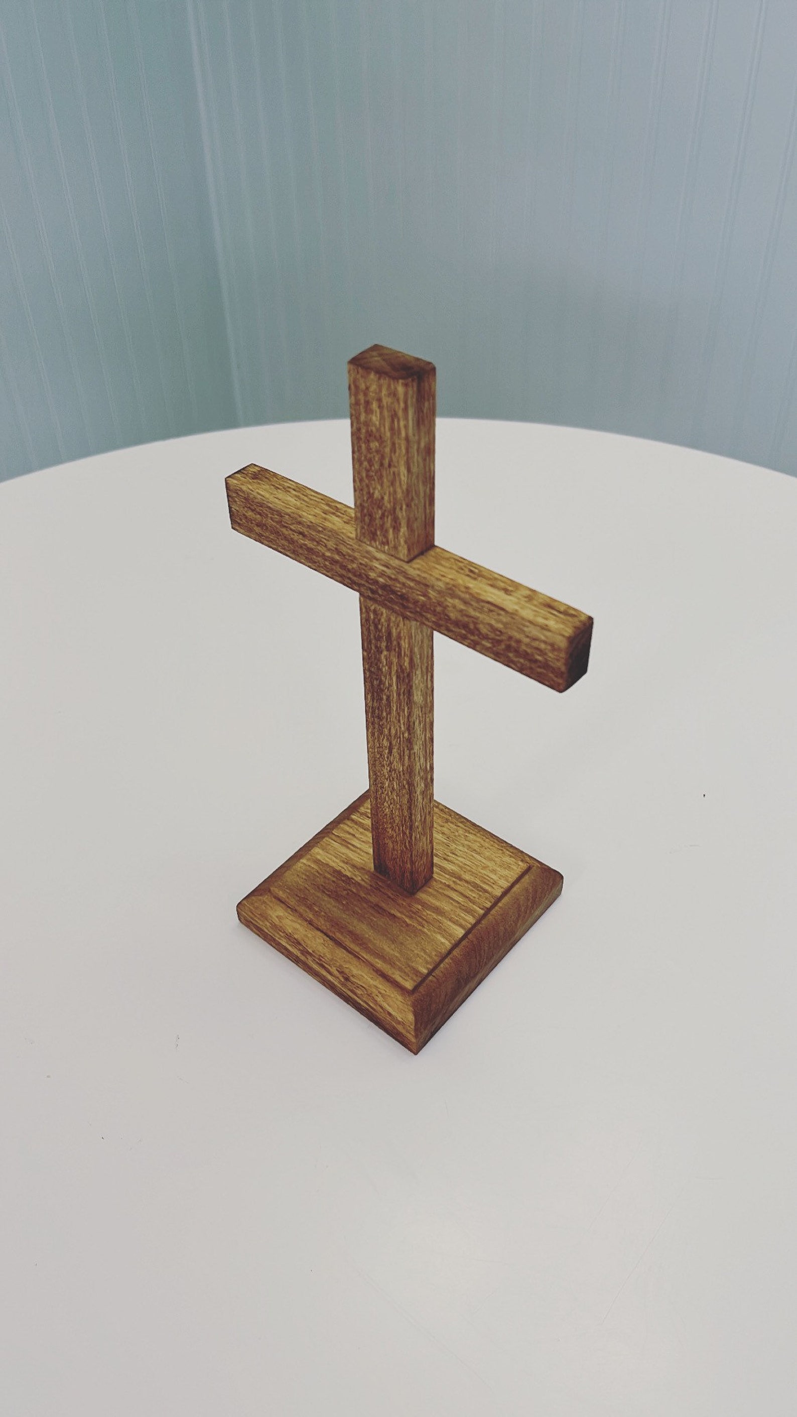 Golden Oak Stained Wooden Cross, Handmade Home Decor, 9 Inch - Etsy