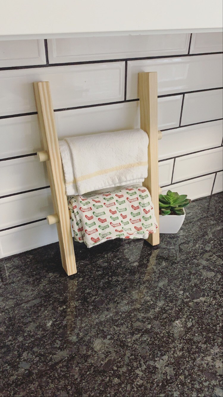 Wooden Ladder Handmade Wooden Ladder Home Decor Wooden | Etsy