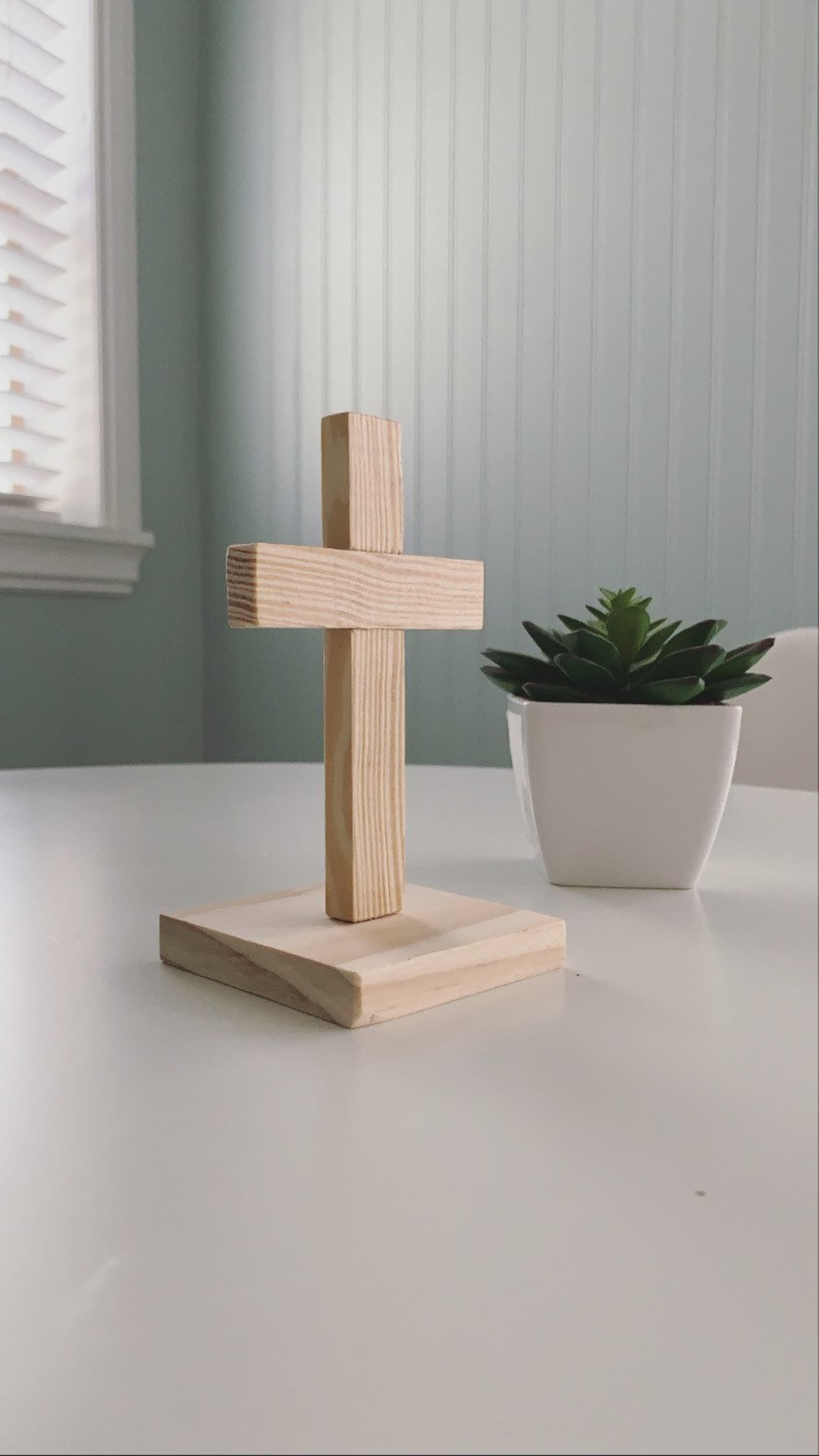 5.5 Stand up Cross Cross With Base Handmade Stand up Cross - Etsy