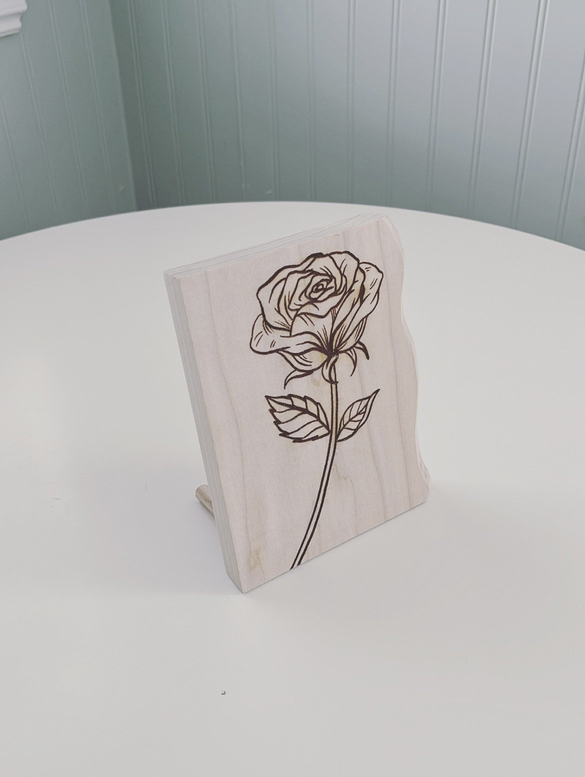 Rose Engrave Wood Engrave Wood Burn Rose Rose. - Etsy