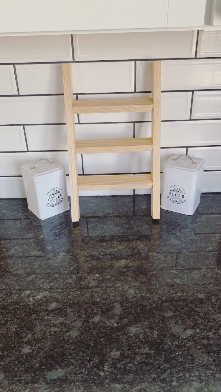 Mini Wooden Ladder Decorative Mini Wooden Ladder Mini Wooden | Etsy
