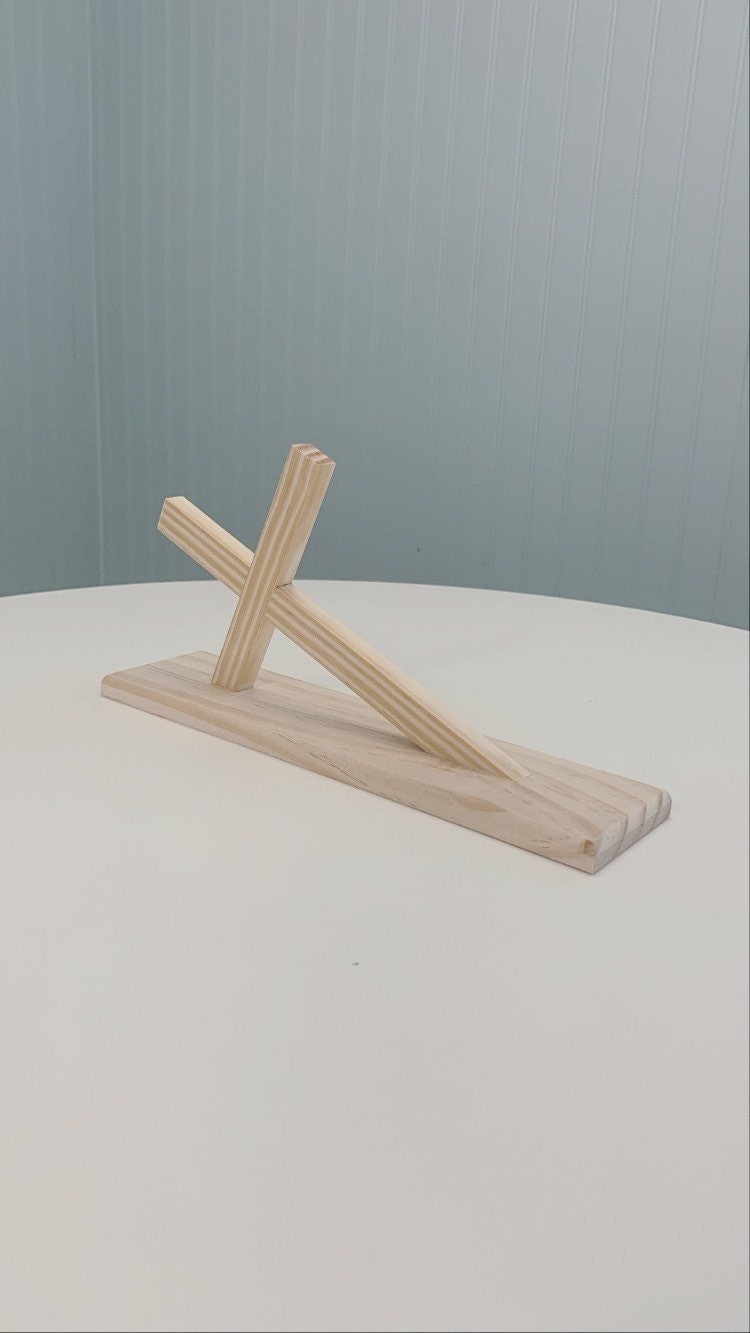 Laying Cross Wooden Cross Handmade Cross Cross. - Etsy