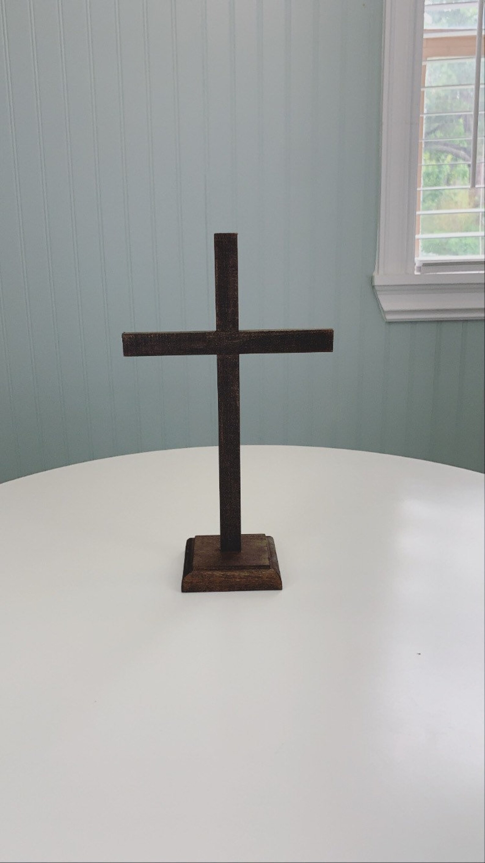 Wooden Cross 12 Cross With Base Cross With Base Handmade - Etsy