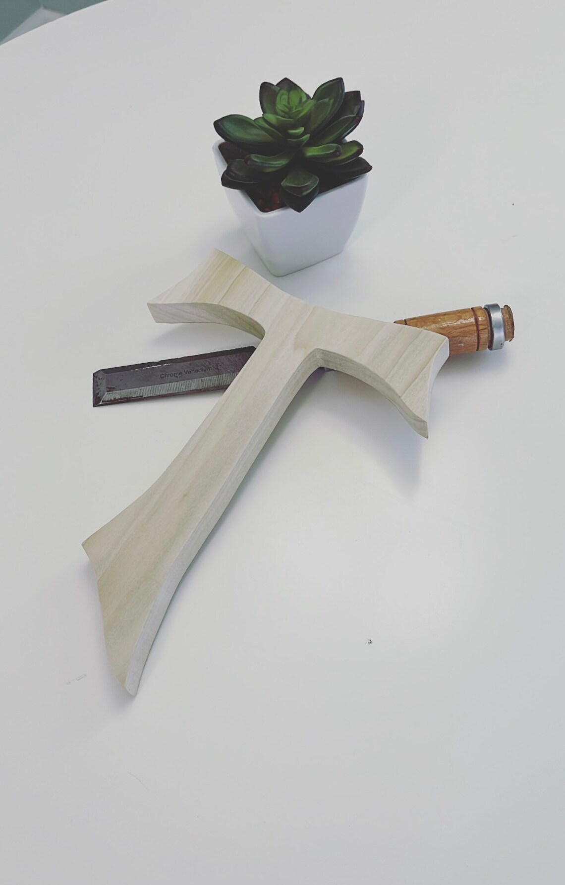 Tau Cross, Unfinished Tau Cross, Wooden Tau Cross, Tau Handmade, Wooden ...
