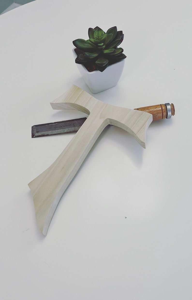 Tau Cross, Unfinished Tau Cross, Wooden Tau Cross, Tau Handmade, Wooden ...