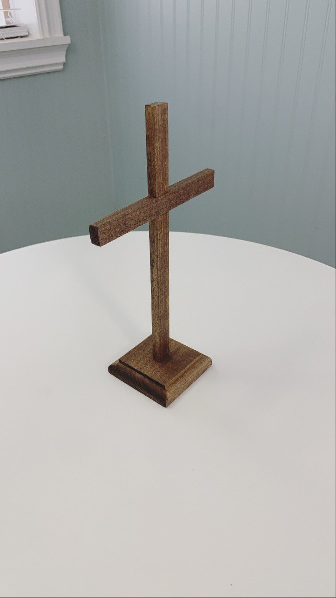Wooden Cross 12 Stand Up Cross Cross With Base Handmade | Etsy