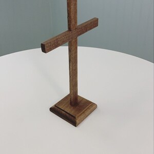 Wooden Cross 12 Stand Up Cross Cross With Base Handmade | Etsy