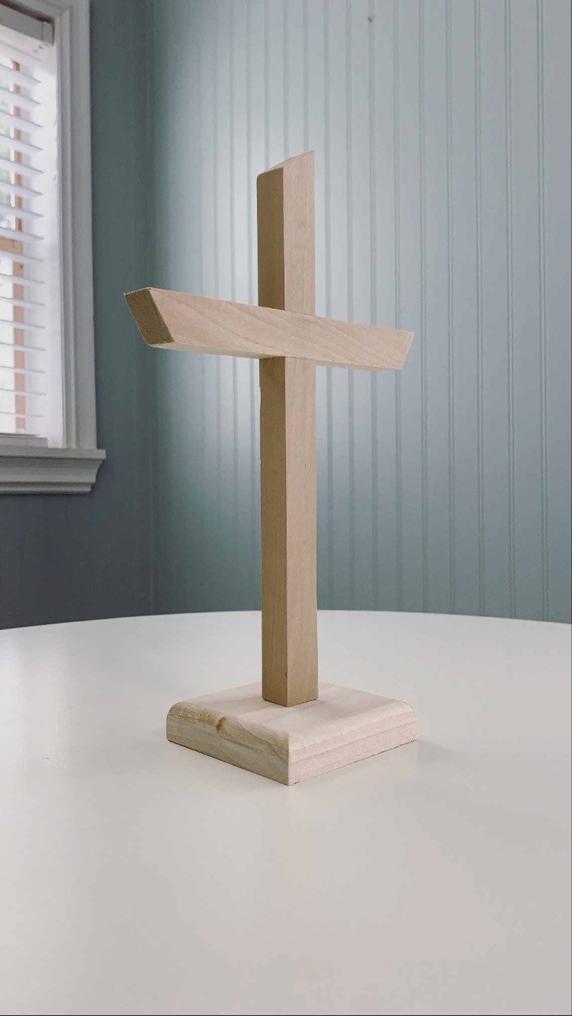 Wooden Cross 11 Stand up Cross Cross With Base Handmade | Etsy