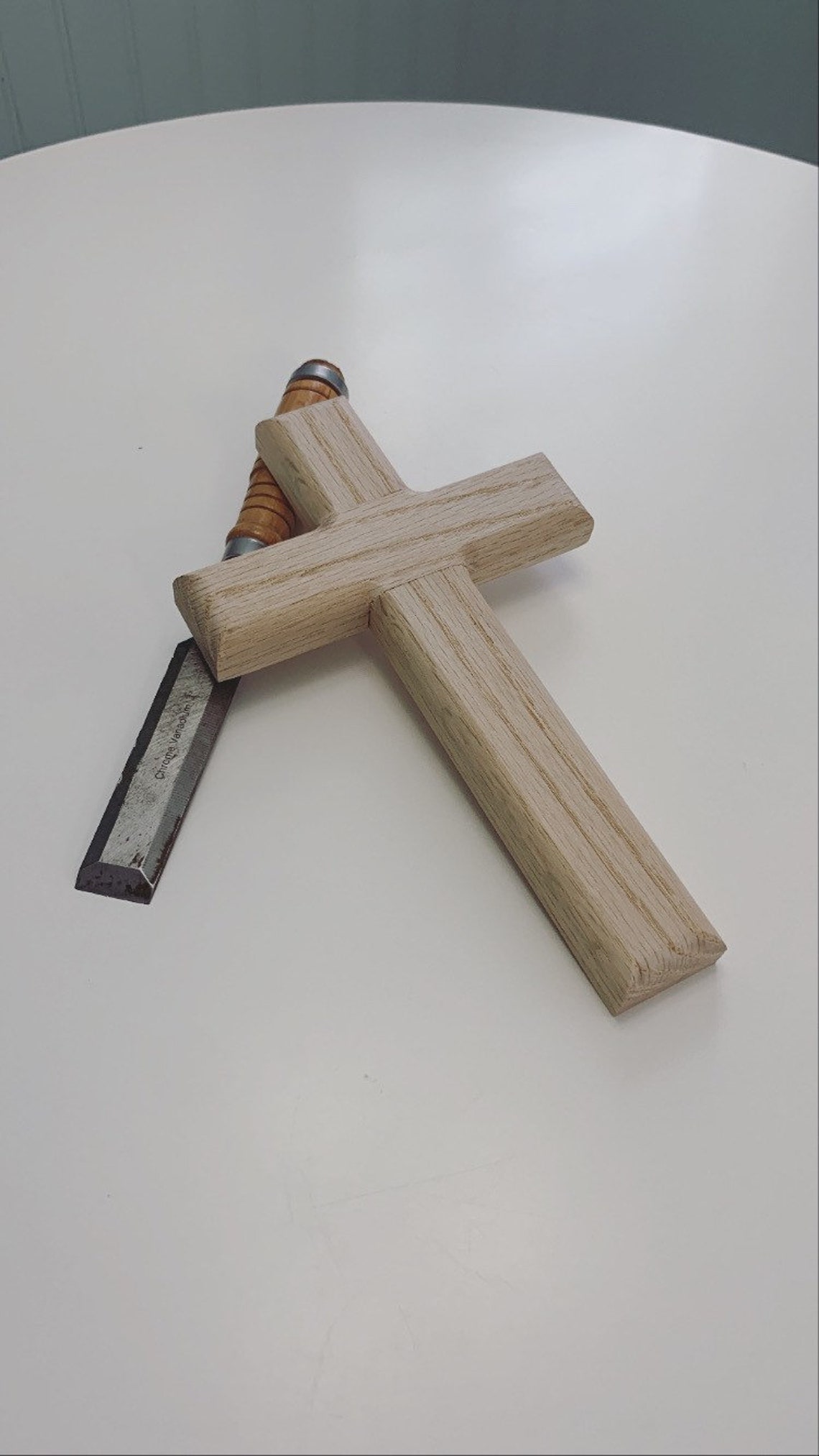 Red Oak Cross, Handmade Cross, Wooden Cross, Cross, Handmade Oak Cross ...