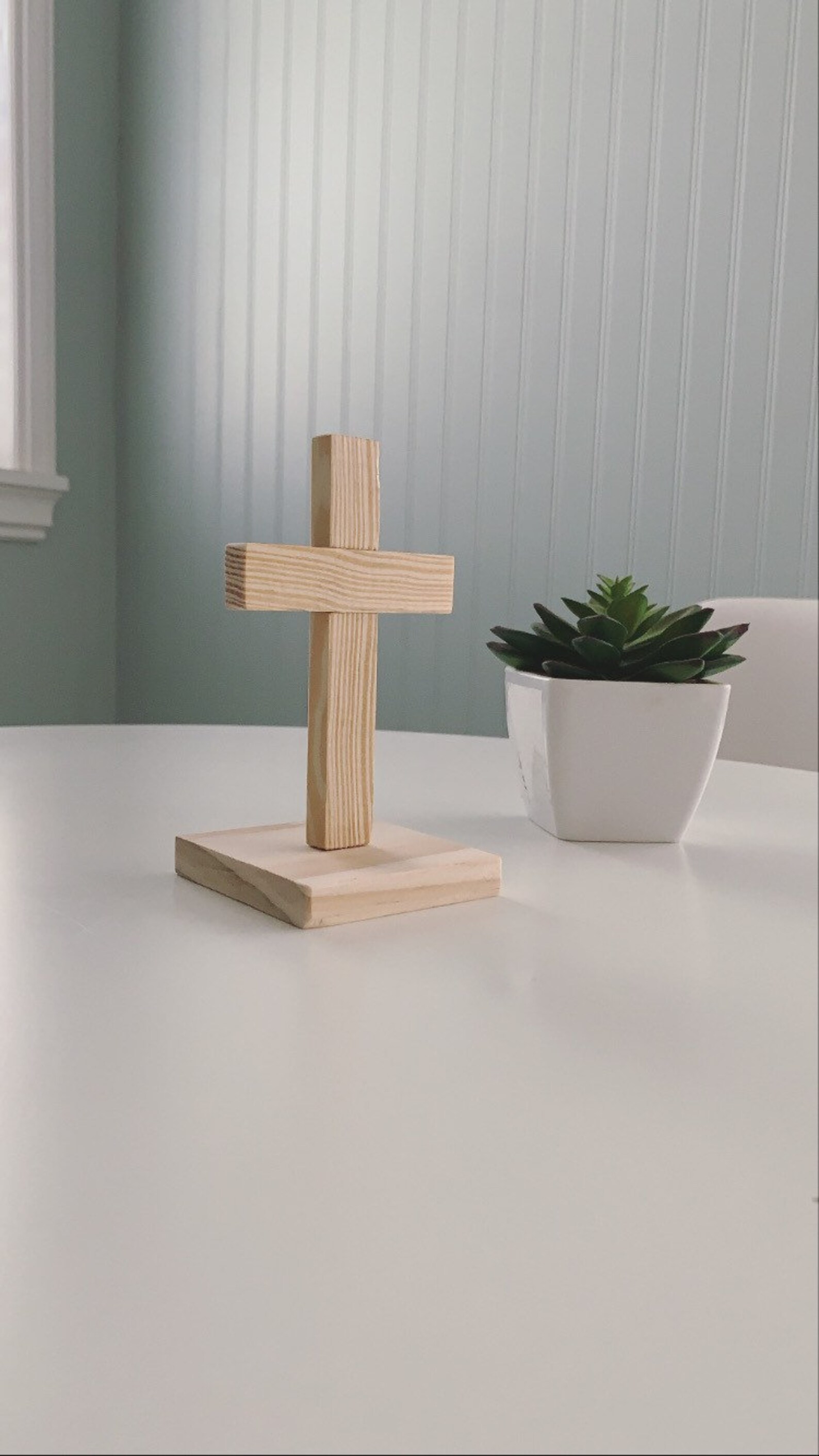 5.5 Stand up Cross Cross With Base Handmade Stand up Cross | Etsy