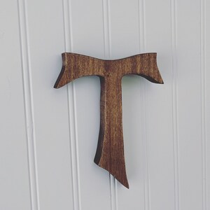 Tau Cross, Wooden Tau Cross, Tau, Handmade Tau Cross, Wooden Cross ...